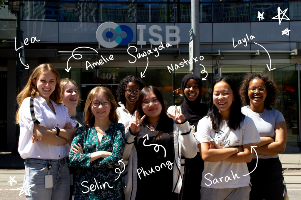 Laughing ISB Group Photo – ISB High School Interns 2023